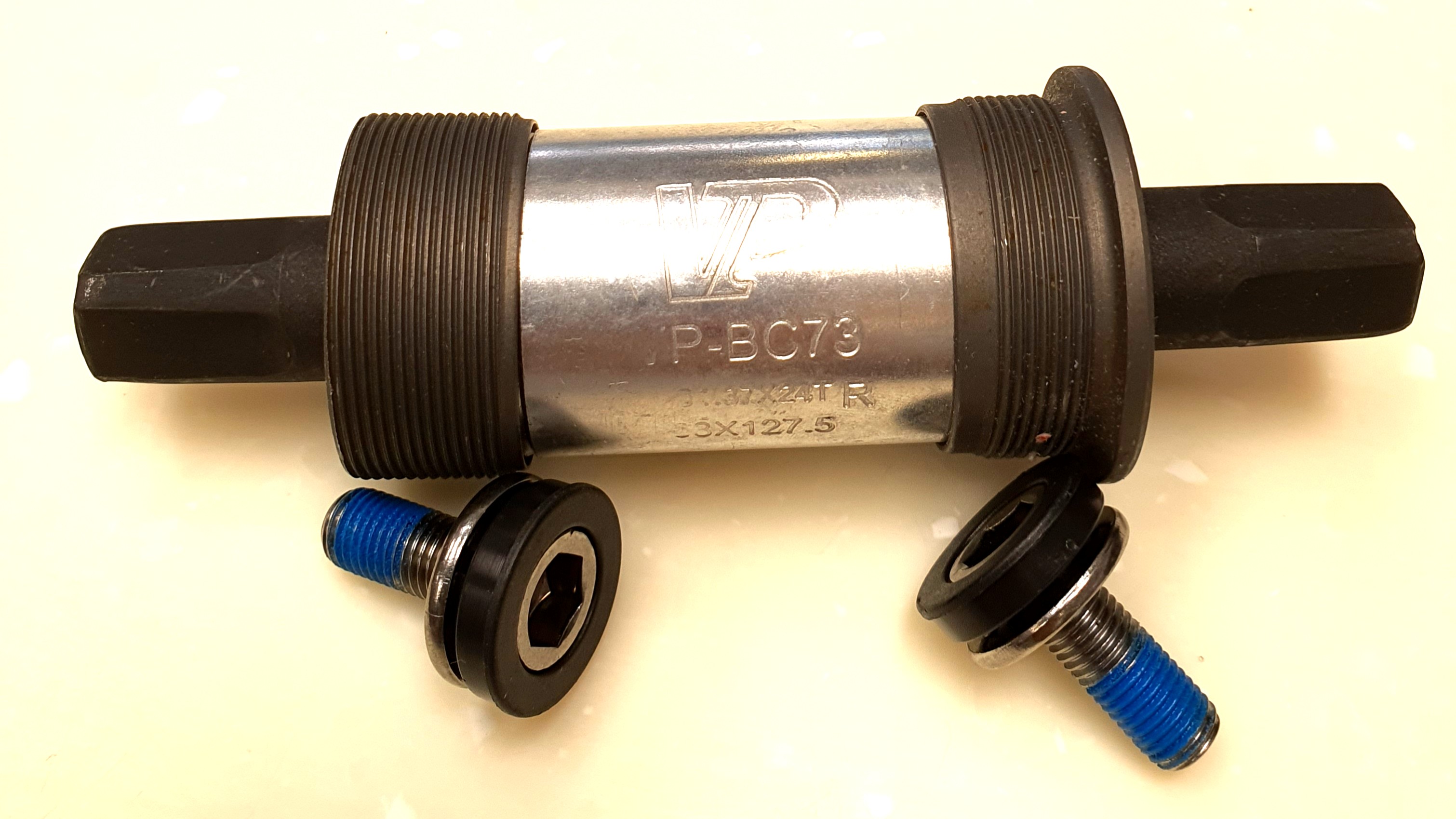 ***Bottom Bracket Square Taper VP-BC73 1.37x24T 68mm x 127.5mm PAB Zebra Kudu Ebike Foldie MTB ...