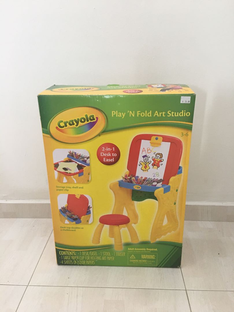 Crayola Easel stand and chair, Babies & Kids, Baby Nursery & Kids ...