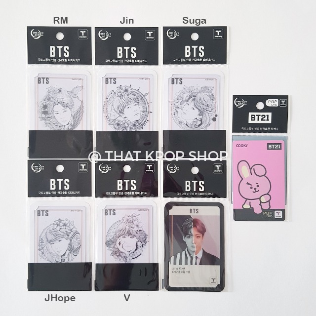 [FREE NM] BTS/BT21 T-Money Card, Hobbies & Toys, Memorabilia ...