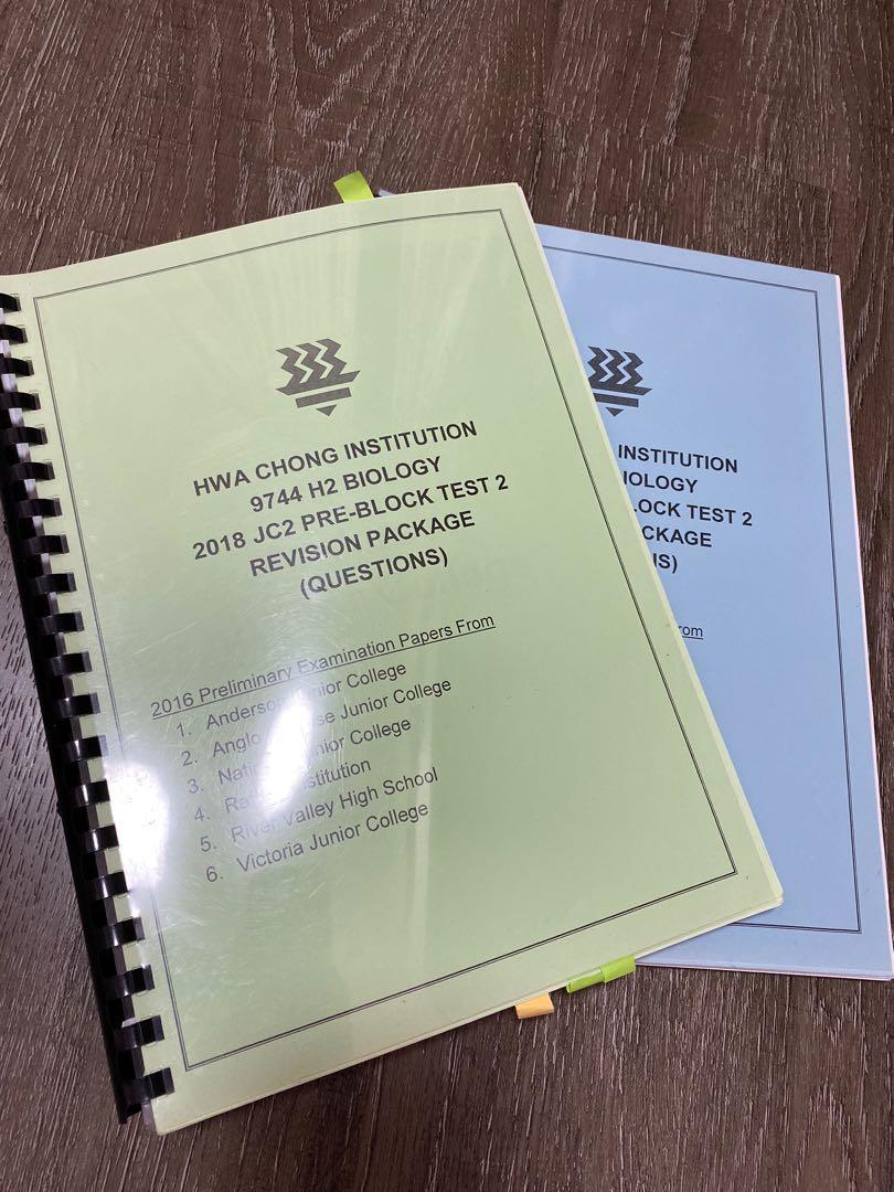 H2 CHEM & BIO school practice papers, Hobbies & Toys, Books & Magazines ...