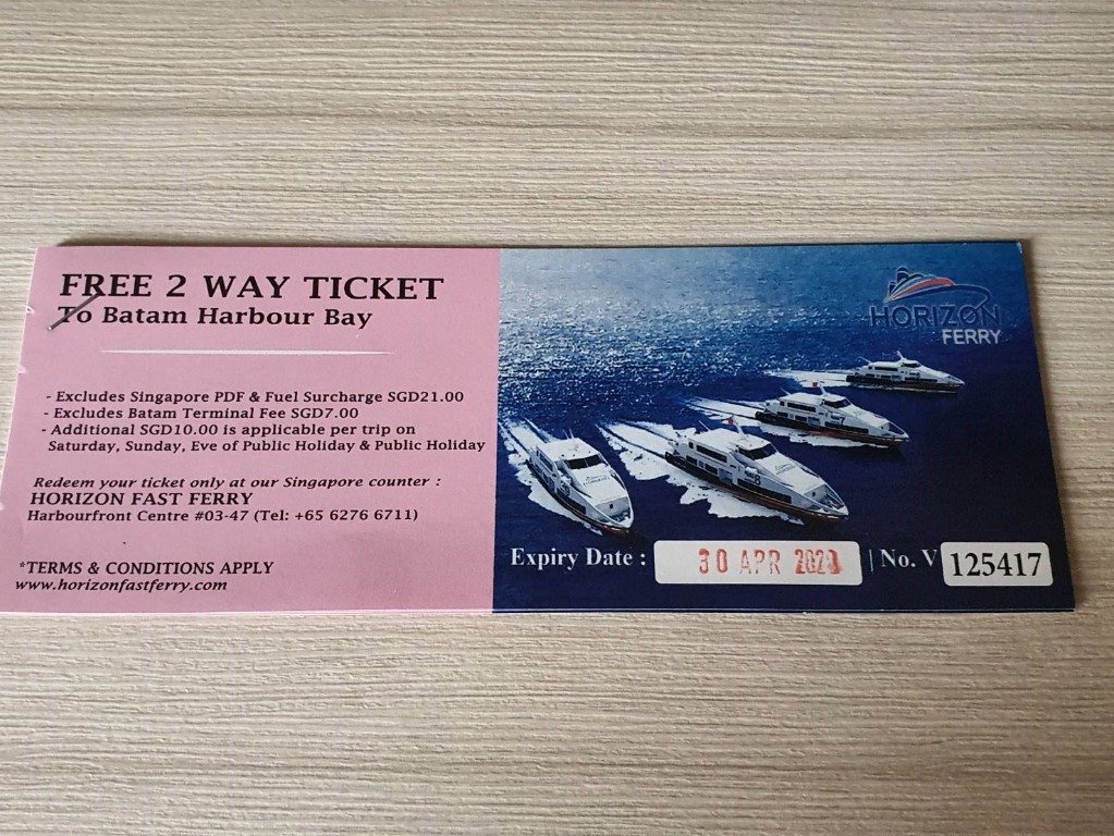 Horizon Fast Ferry tickets, Tickets & Vouchers, Local Attractions ...