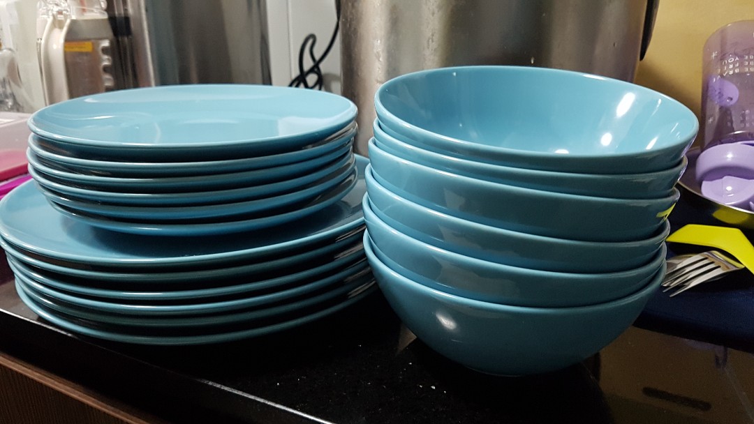 Ikea plates set, Furniture & Home Living, Kitchenware & Tableware ...