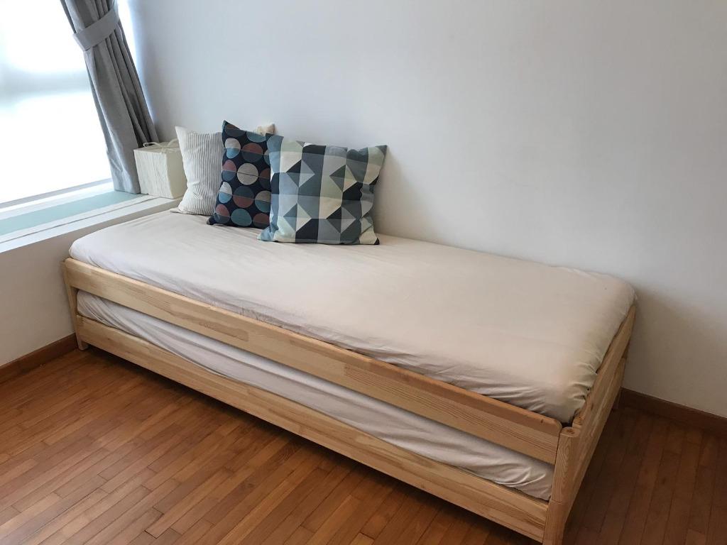 Ikea UTAKER Stackable Bed with mattresses, Furniture & Home Living ...