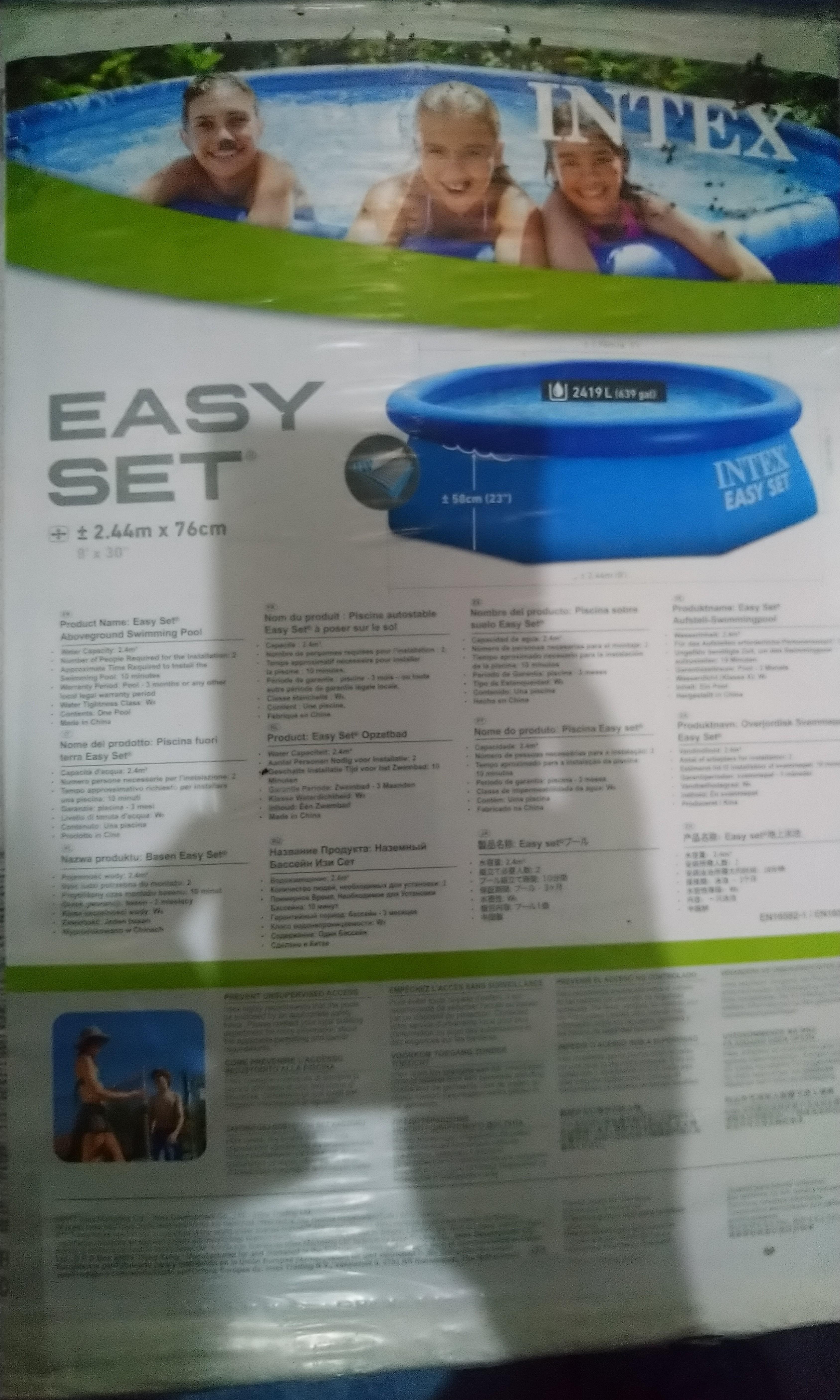 intex 8 ft swimming pool, Furniture & Home Living, Bathroom & Kitchen ...