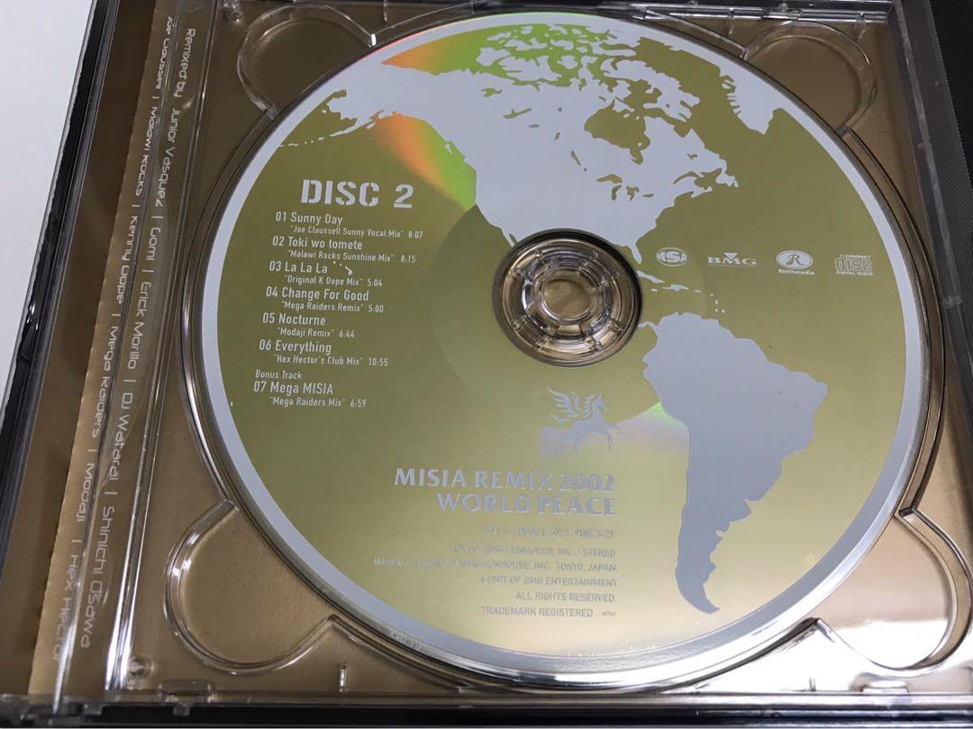 Misia - Remix 2002 World Peace 雙CD專輯, 興趣及遊戲, 音樂、樂器 & 配件, 音樂與媒體 - CD 及 DVD - Carousell
