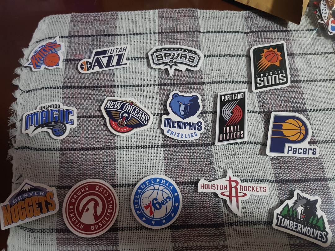 NBA Stickers, Furniture & Home Living, Home Decor, Wall Decor on Carousell