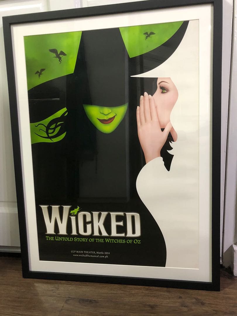 Original Wicked Poster Framed, Furniture & Home Living, Cleaning ...