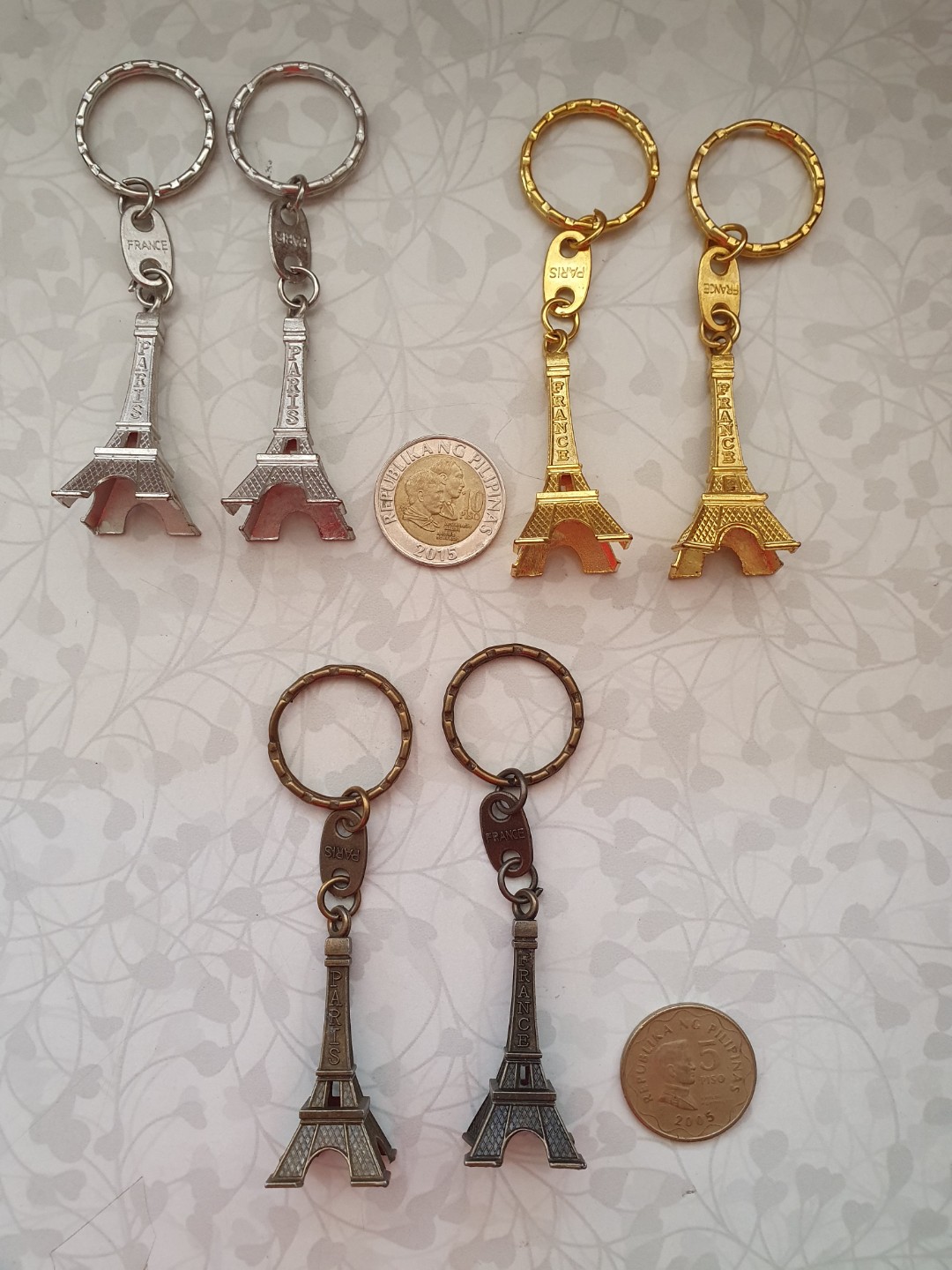 Paris France eiffel tower keychain key holder, Women's Fashion, Jewelry ...