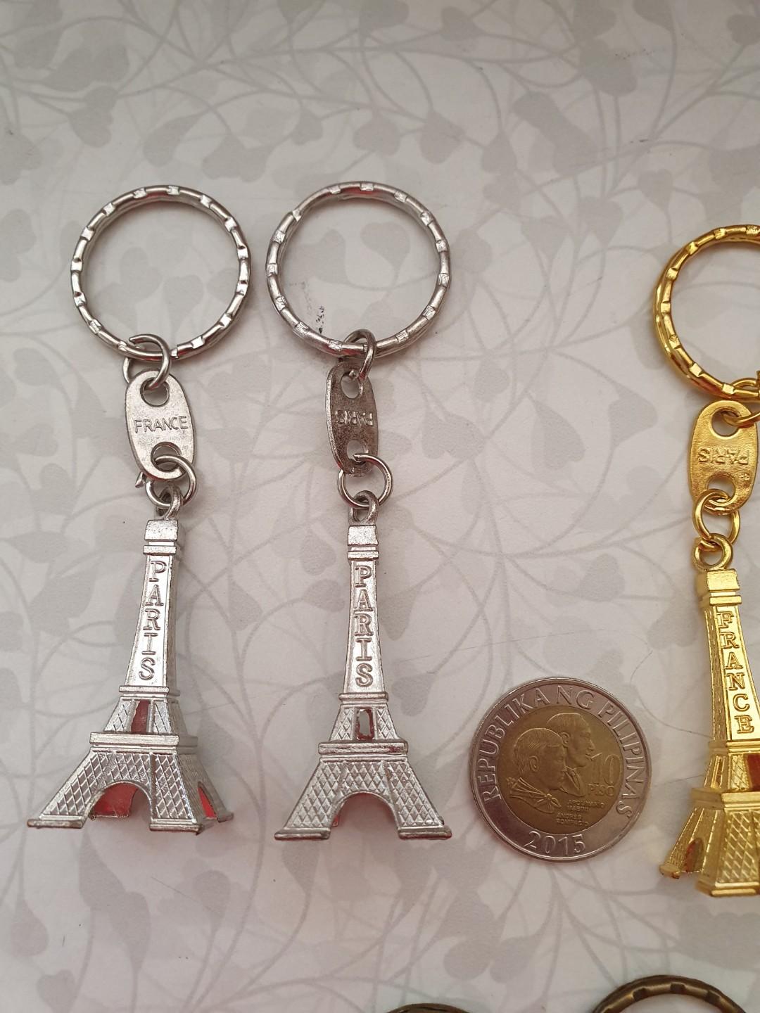 Paris France eiffel tower keychain key holder, Women's Fashion, Jewelry ...