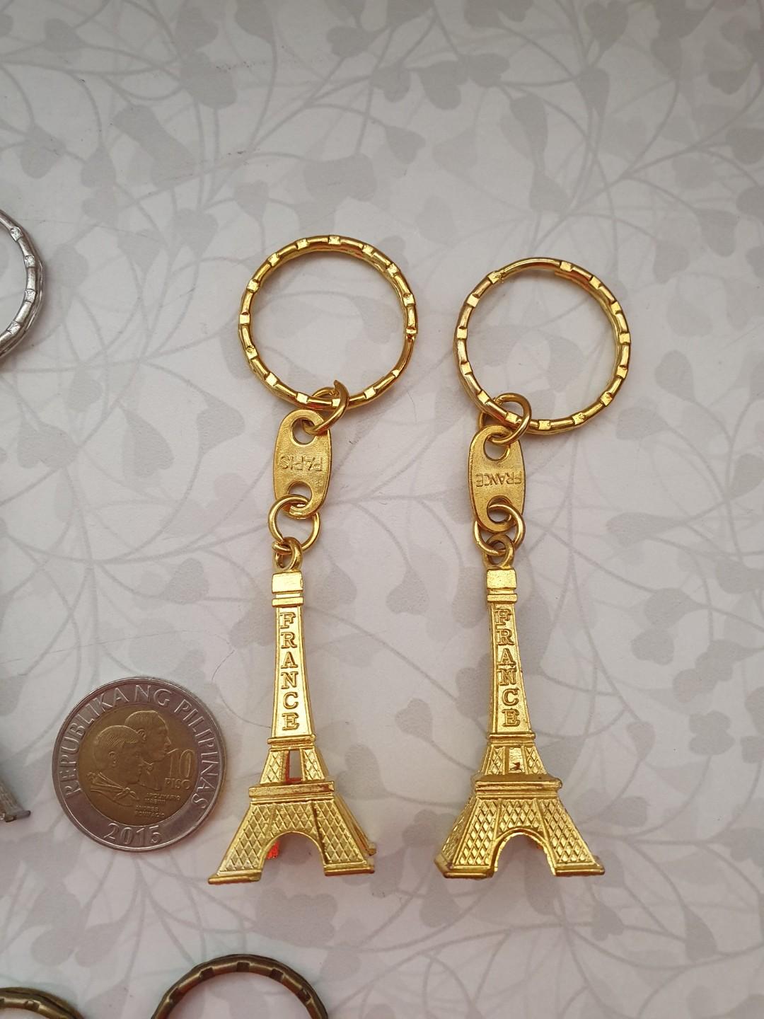 Paris France eiffel tower keychain key holder, Women's Fashion, Jewelry ...