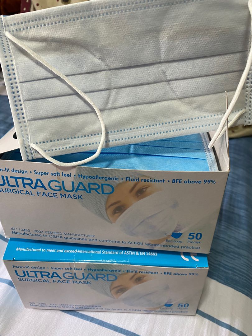 ultraguard mask 3ply, Health & Nutrition, Face Masks & Face Shields on ...