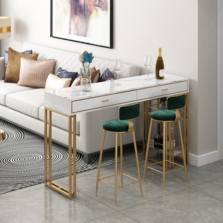 VIOLE MODERN MARBLE BAR COUNTER, Furniture & Home Living, Kitchenware ...