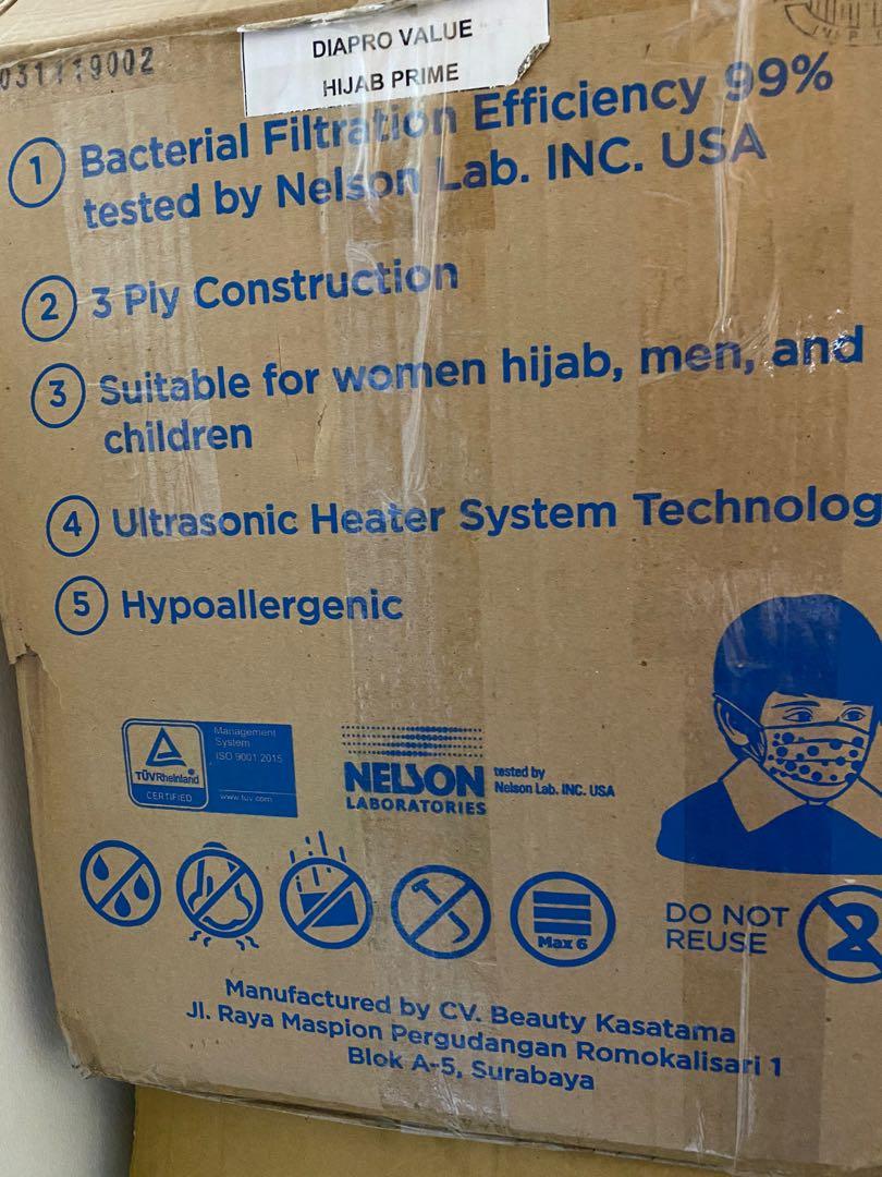 3 Ply Surgical Mask,ASTM Level 1, Headloop, Health & Nutrition, Face ...