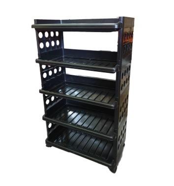 4 or 5 Rak Kasut Plastik, Plastic Shoe Rack w wheels, Furniture & Home ...