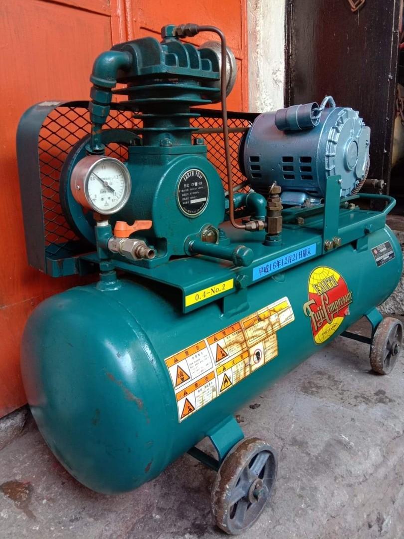 Air compressor 1/2hp Earth fuji japan single phase, Furniture & Home ...