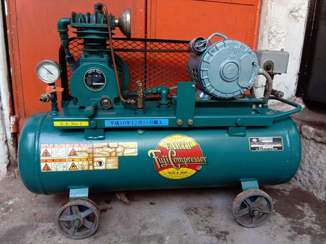 Air compressor 1/2hp Earth fuji japan single phase, Furniture & Home ...