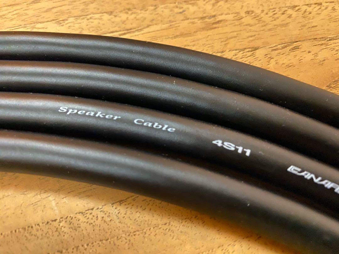 Canare Quadlink 4S11 Bi-wire speaker cables 2m, Audio, Portable Audio ...