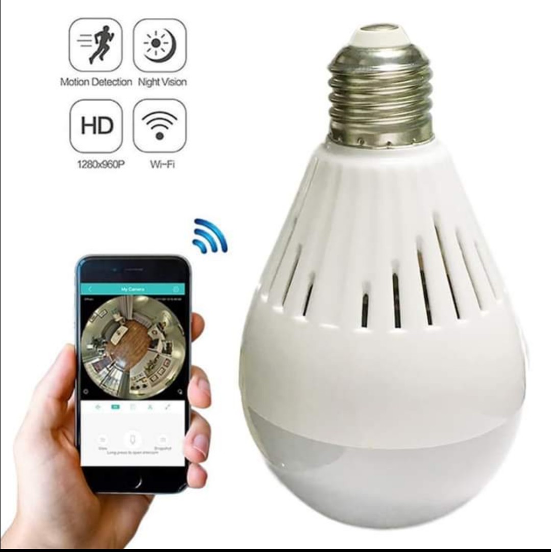 CCTV bulb, Furniture & Home Living, Security & Locks, Security Systems ...