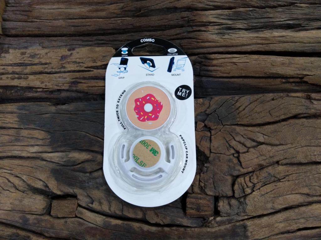 Donut Pop Socket Phone Stand with Car Mount, Mobile Phones & Gadgets ...