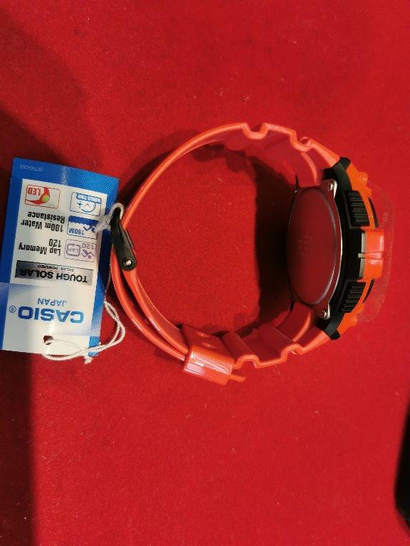 Casio men's Tough solar watch in bold Red, Women's Fashion, Watches ...