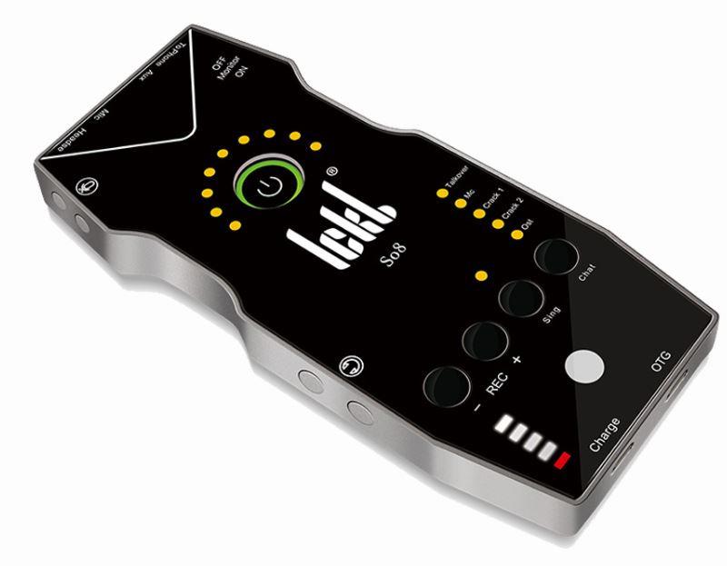 ICKB SO8 2.1 Track USB Sound Card Professional Portable Digital Mixer DJ Mobile Sound Card Maker ...