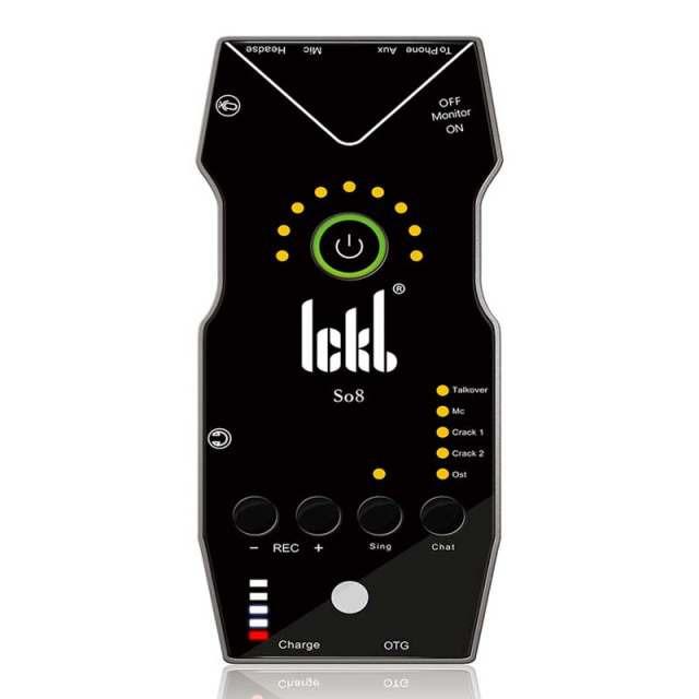 ICKB SO8 2.1 Track USB Sound Card Professional Portable Digital Mixer DJ Mobile Sound Card Maker ...