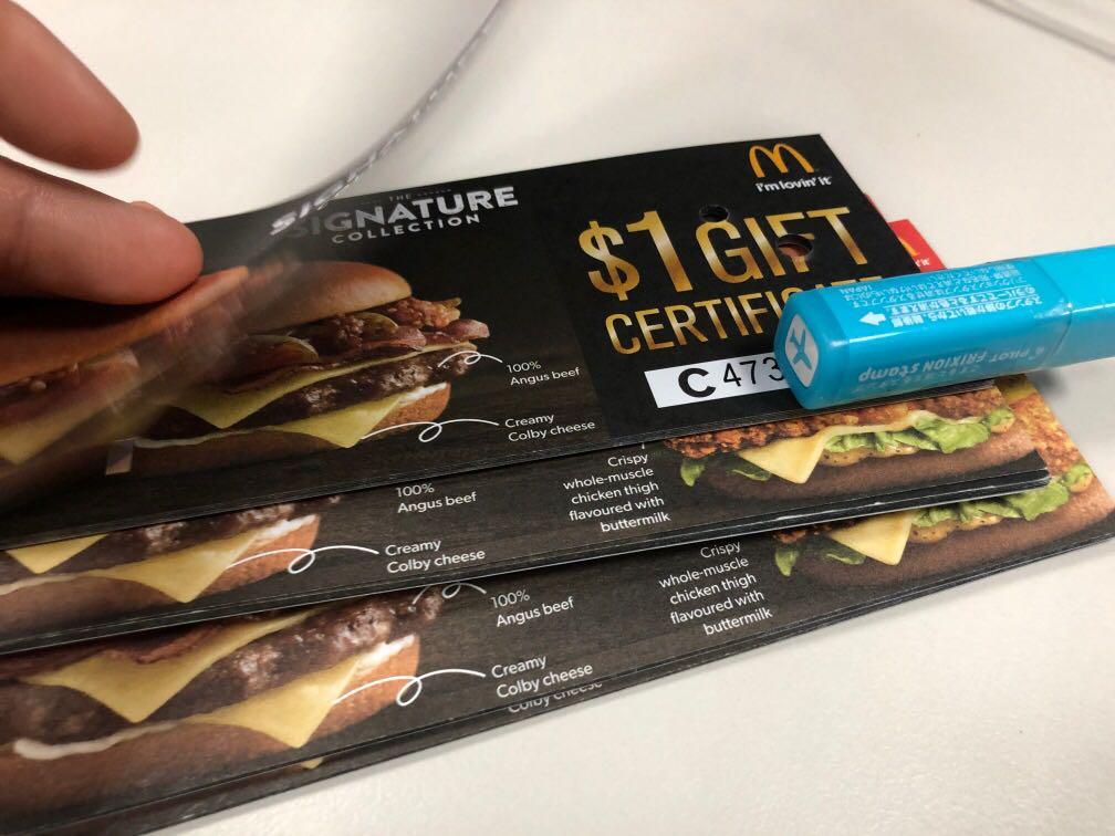 McDonalds Vouchers (Booklets of 10x $1), Food & Drinks, Local Eats on ...
