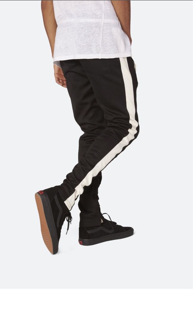 Mnml La Track Pants Black/White, Men's Fashion, Bottoms, Trousers on ...