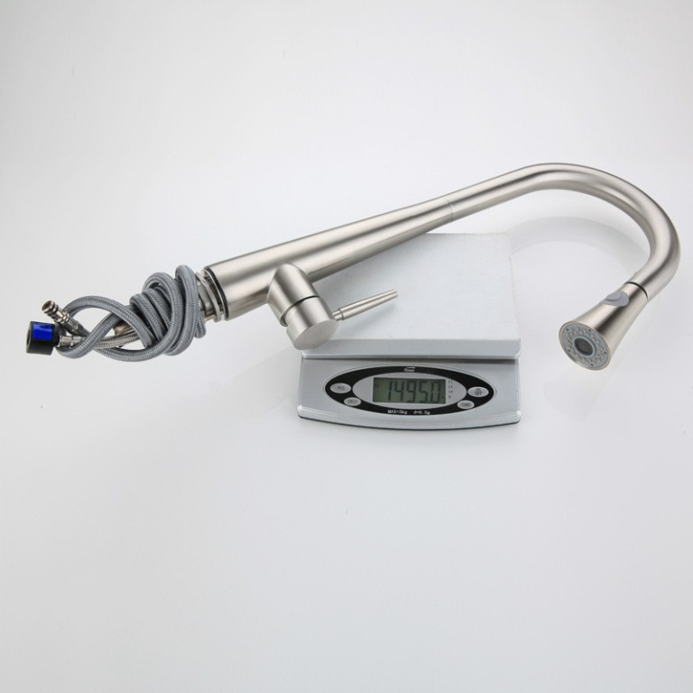 Modern Pull Out Kitchen Sink Tap Basin Spray Stainless steel 304 water faucet, Furniture & Home ...