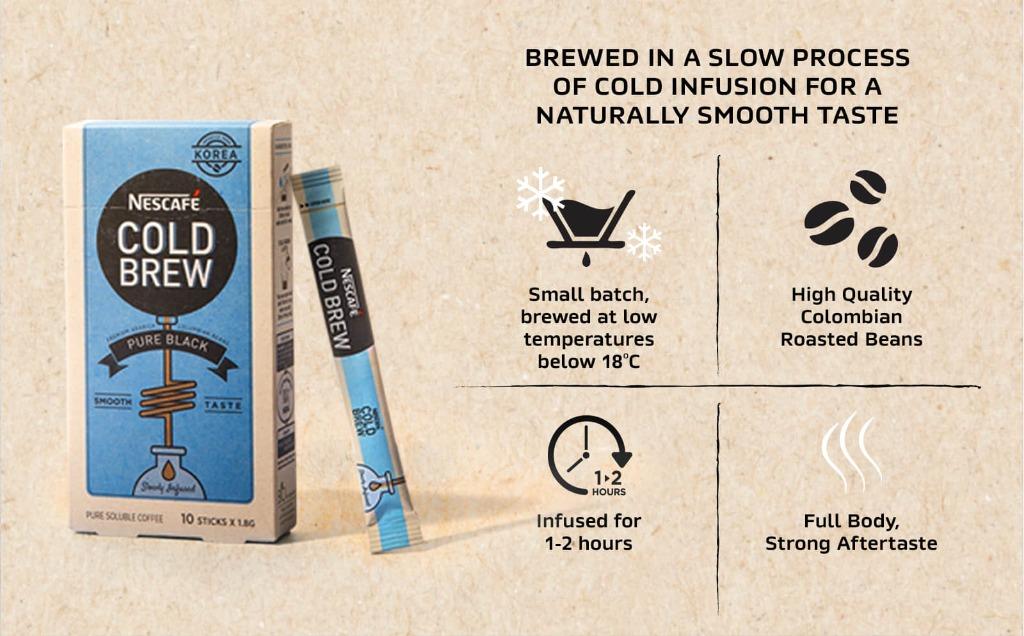 Nescafe ® Cold Brew Started Kit Korea Imported!, Food & Drinks ...
