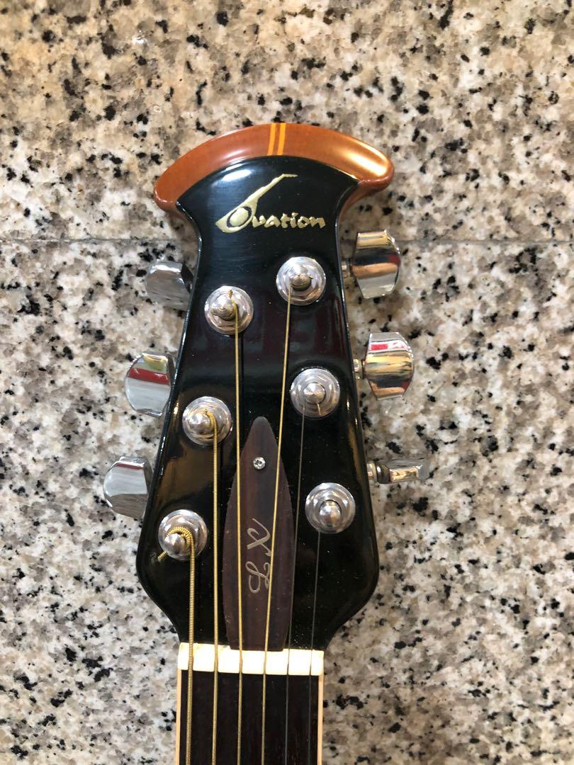 Ovation 1771 LX Standard Balladeer Acoustic-Electric Guitar, Hobbies ...