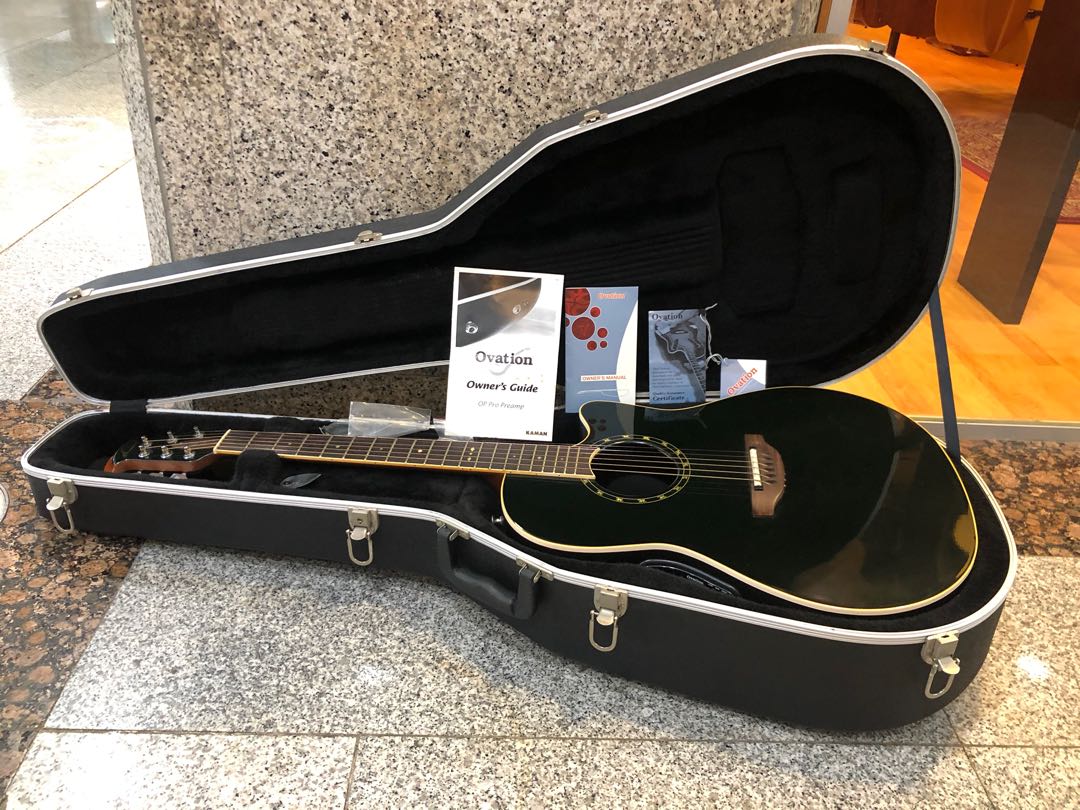 Ovation 1771 LX Standard Balladeer Acoustic-Electric Guitar, Hobbies ...