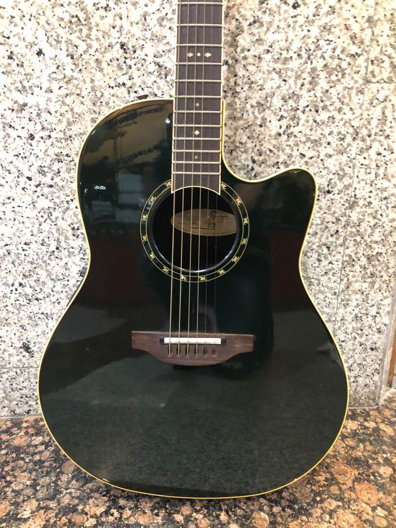 Ovation 1771 LX Standard Balladeer Acoustic-Electric Guitar, Hobbies ...
