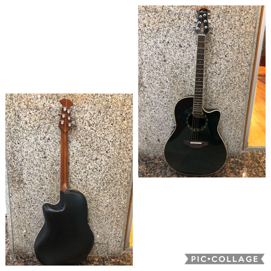 Ovation 1771 LX Standard Balladeer Acoustic-Electric Guitar, Hobbies ...