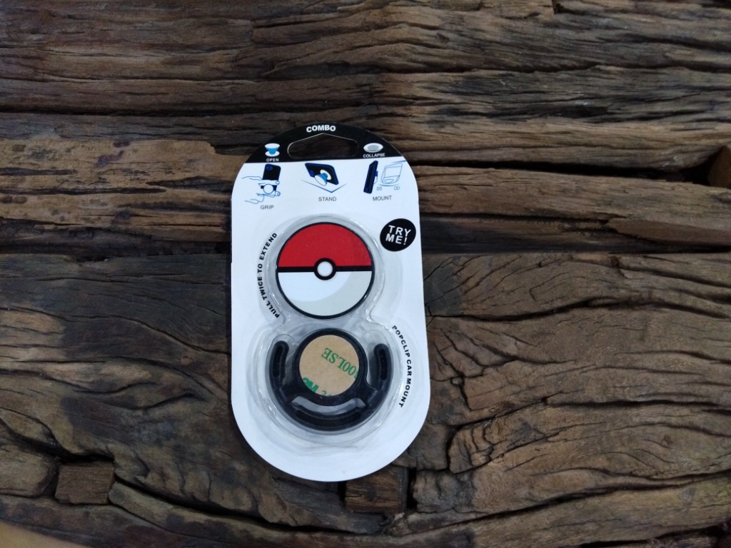 Pokeball Pop Socket Phone Stand Holder with Car Mount, Mobile Phones ...