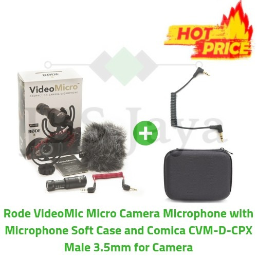 Rode VideoMic Micro Camera Microphone with Microphone Soft Case and CVM ...