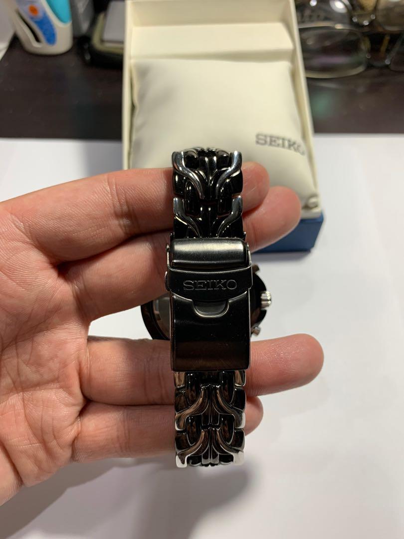 Seiko SSC139 “Excelsior” Gunmetal and Silver-tone Solar Chronograph ...