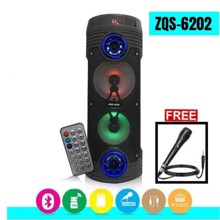 Super Bass Wireless ZQS-6201/6202/6203 Bluetooth Speaker FM Radio USB SD Card FREE Wired ...