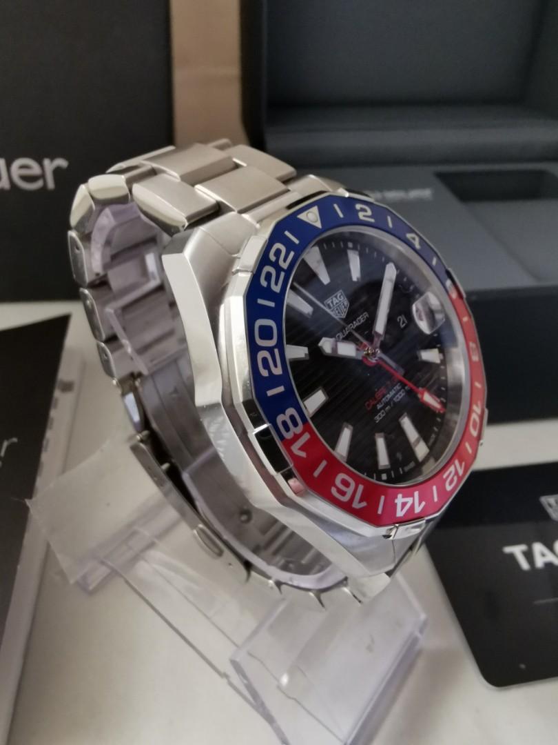 Tag Heuer Aquaracer GMT Calibre 5 Pepsi Bezel, Luxury, Watches on Carousell