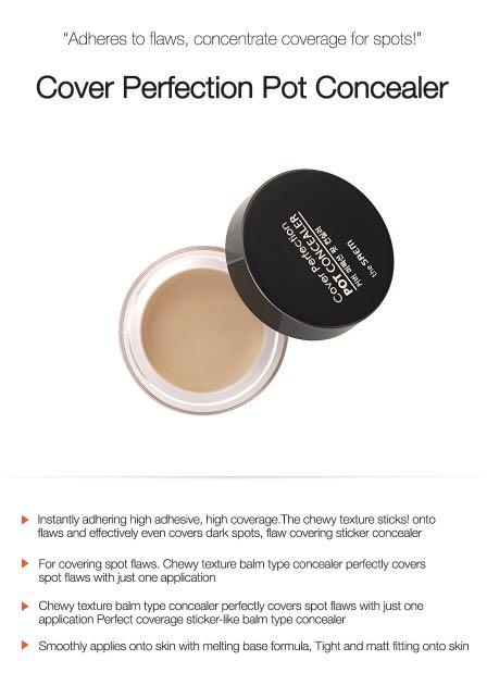 [The SEAM] Cover Perfection Pot Concealer - Clear Beige, Beauty ...