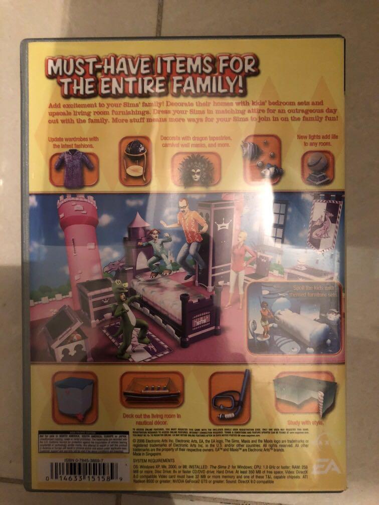 The Sims 2 Family Fun Stuff expansion pack, 電子遊戲, 遊戲機配件, 遊戲週邊商品 - Carousell