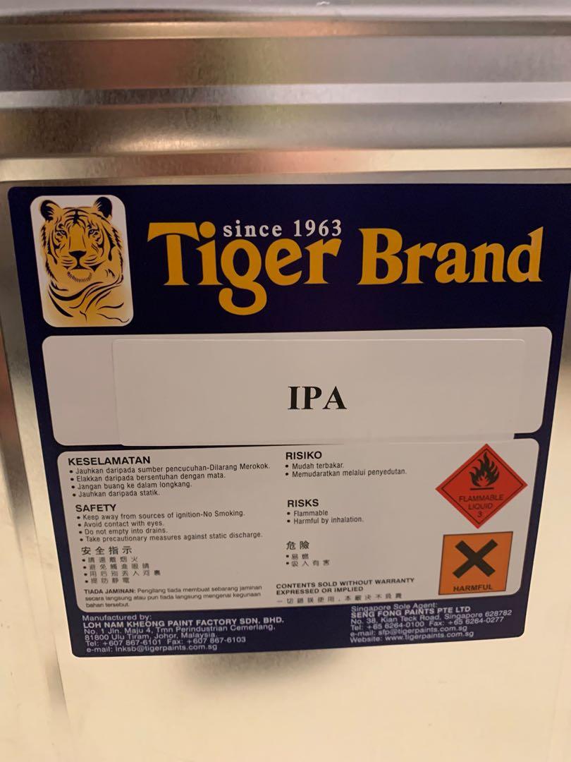 Tiger Brand IPA( Isopropryl Alcohol) Concentration: 99.8%, Furniture ...
