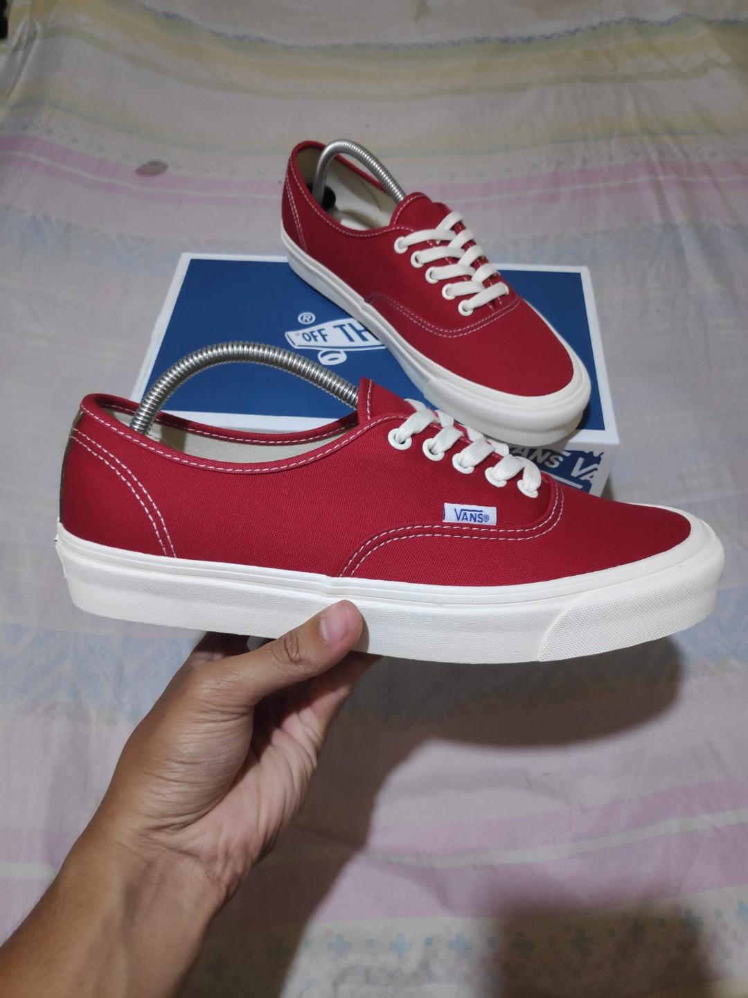 Vans Vault Red Chilli, Men's Fashion, Footwear, Sneakers on Carousell