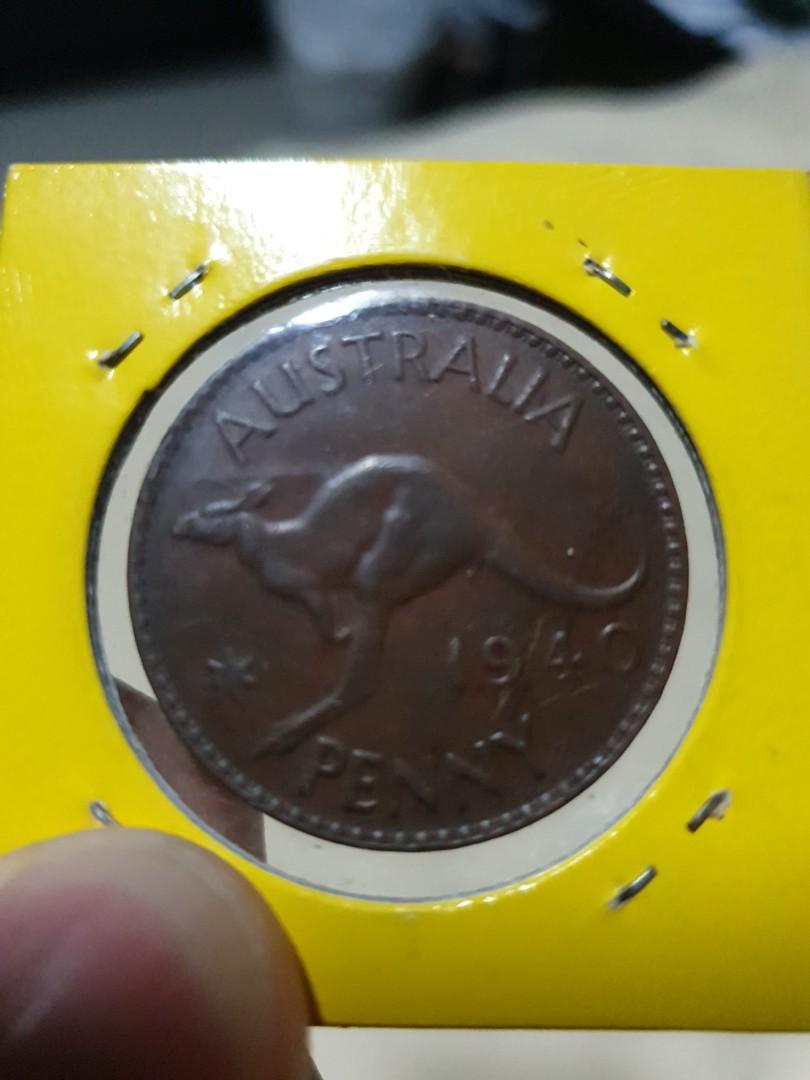 1940 KGVI Commonwealth of Australia Penny Bronze coin, Hobbies & Toys ...