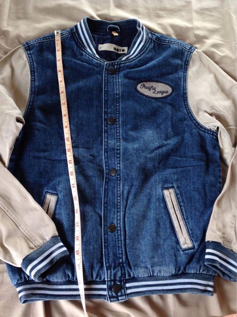 Baseball Denim Jacket, Women's Fashion, Coats, Jackets and Outerwear on ...