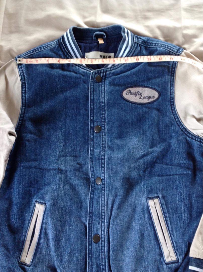 Baseball Denim Jacket, Women's Fashion, Coats, Jackets and Outerwear on ...