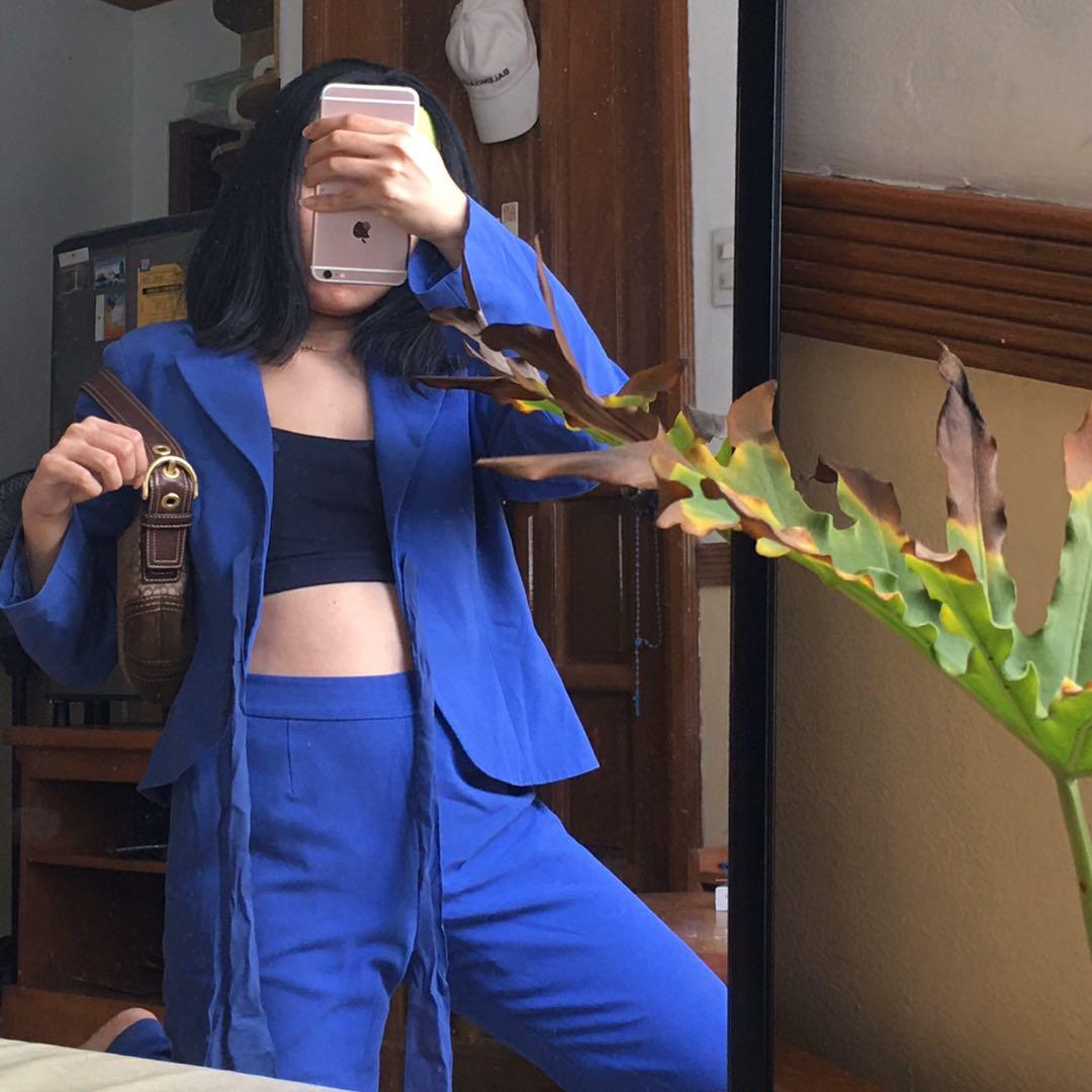 blue coordinates, Women's Fashion, Dresses & Sets, Jumpsuits on Carousell
