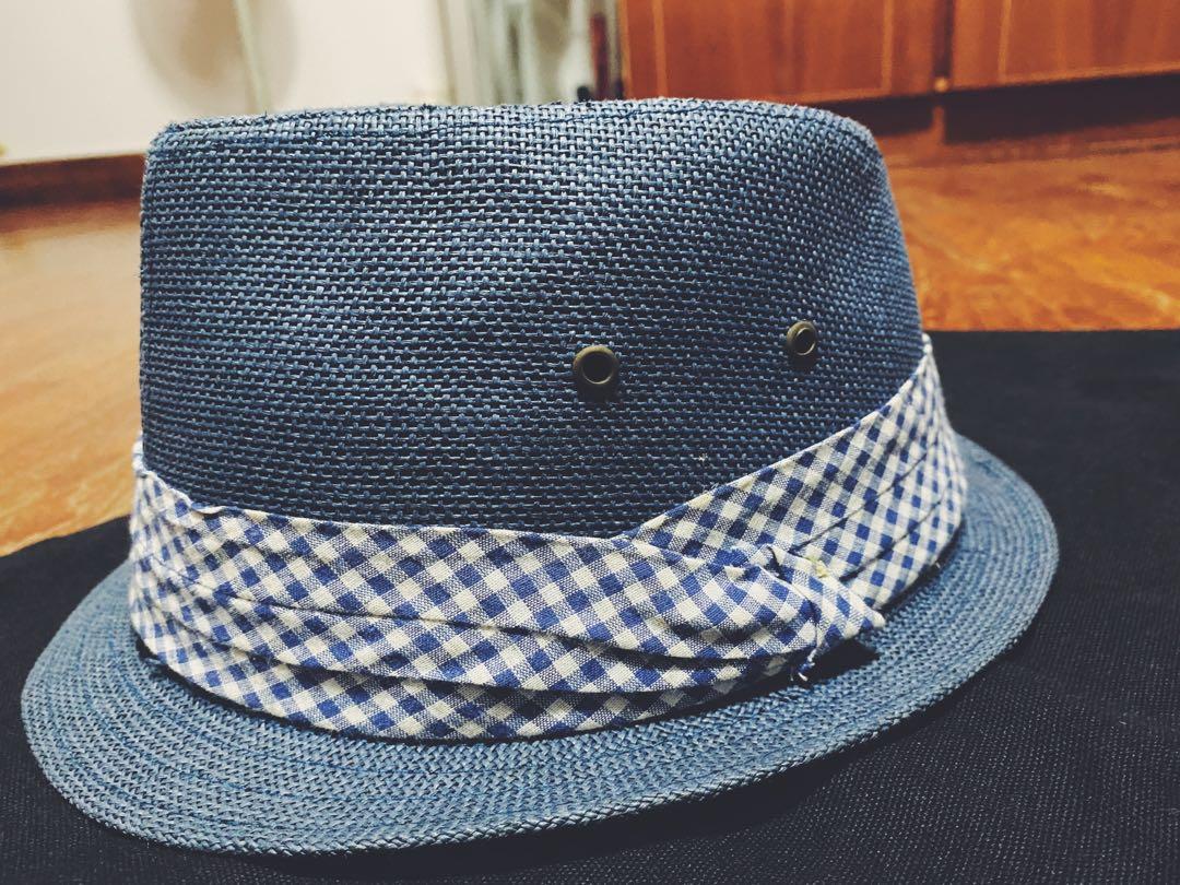 Blue Fedora Hat (Aldo), Men's Fashion, Watches & Accessories, Caps ...