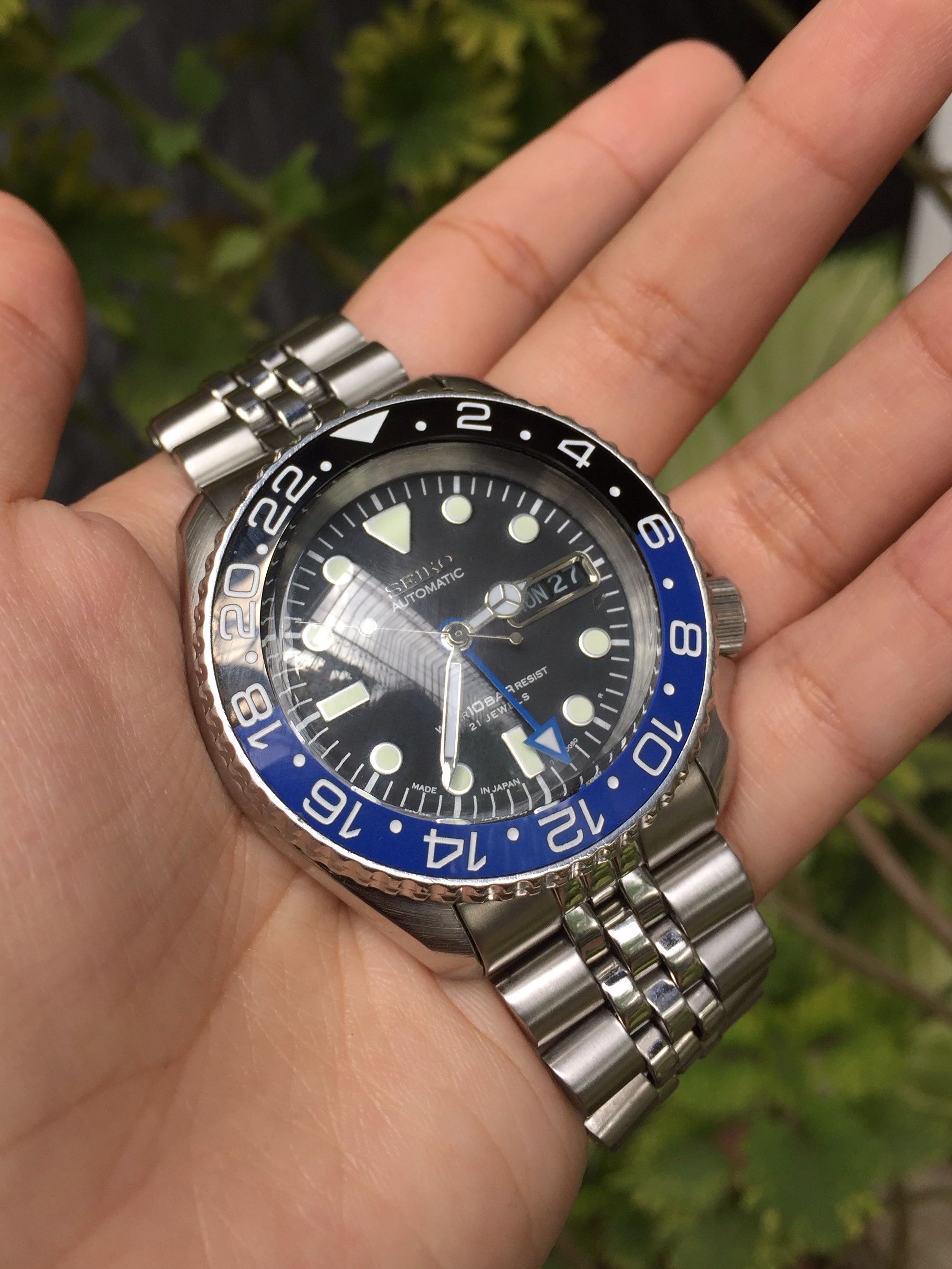 Seiko Premium Batman Modified, Men's Fashion, Watches & Accessories ...