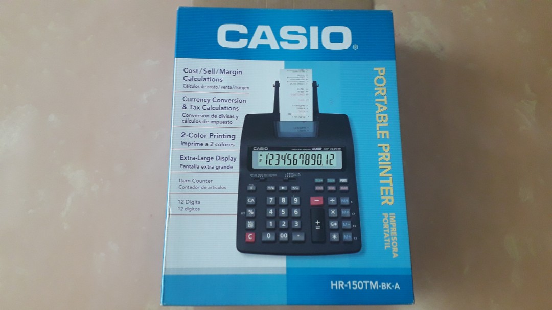 Casio Portable Printer Calculator, Computers & Tech, Printers, Scanners ...